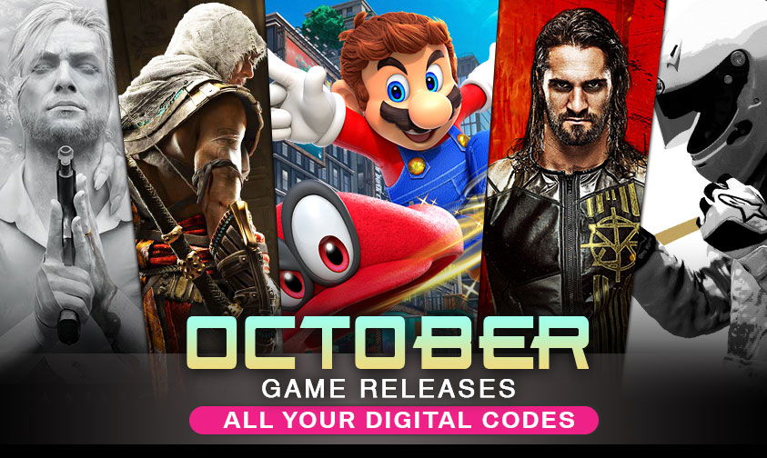 Game releases in October 2017! Where is your 4K TV? - Playasia Blog