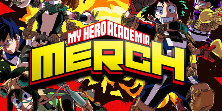 Get your My Hero Academia merch right here! Toys, tees, tote bags!