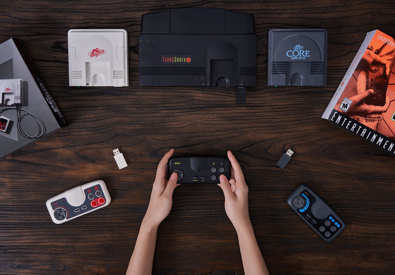 8BitDo TG16, PCE & PCE Core 2.4G Wireless Gamepads