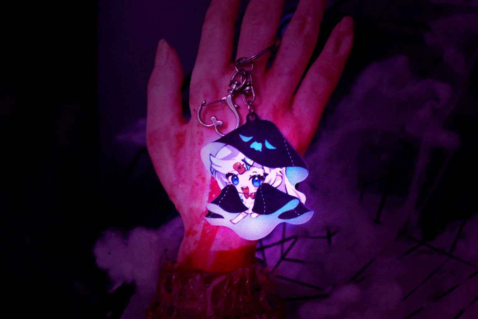 Obake Pam & Grimmi - Glow in the Dark Keychains Available for Pre-order!