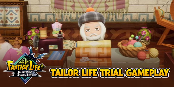 Fantasy Life i: The Girl Who Steals Time - Tailor Life Trial Gameplay Video