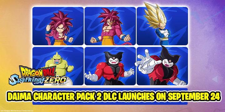 Dragon Ball: Sparking! Zero DAIMA Character Pack 2 DLC Coming on September 24