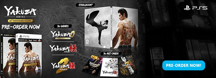 Yakuza Series 20th Anniversary Bundle Launches on December 8 for PS5