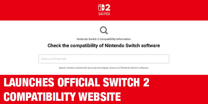 Nintendo Launches Official Switch 2 Compatibility Website